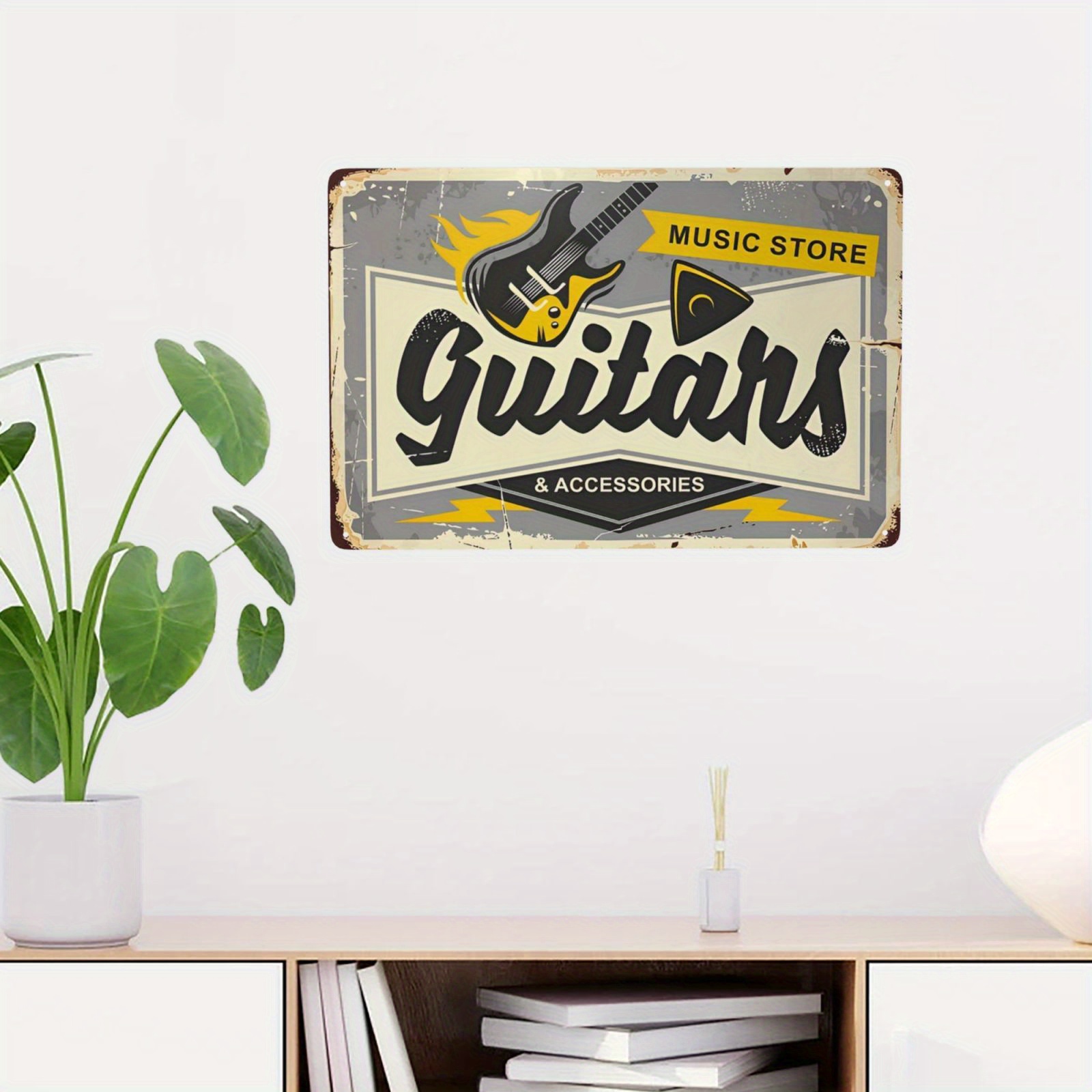 Retro Music Sign Vintage Metal Tin Wall Decor Coffee Bar Man - Temu Canada