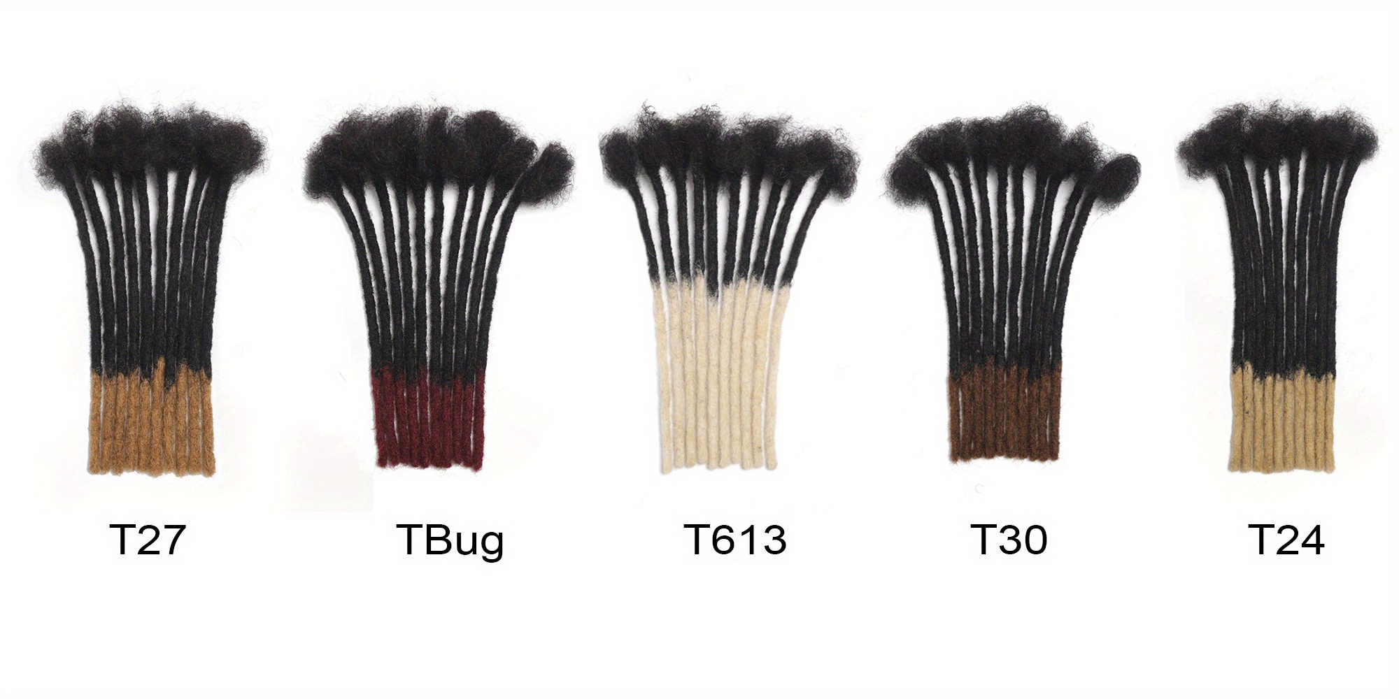 permanent loc extensions human hair 10 strands real human - Temu Canada