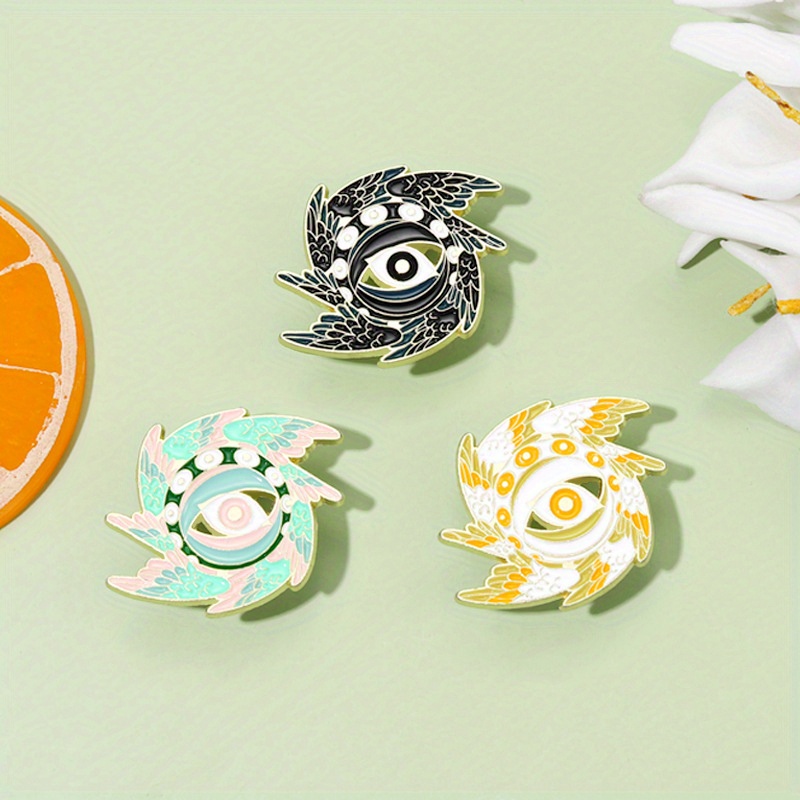 Eye Shape Brooch Pin Badge Jewelry Clothes Backpack - Temu Australia