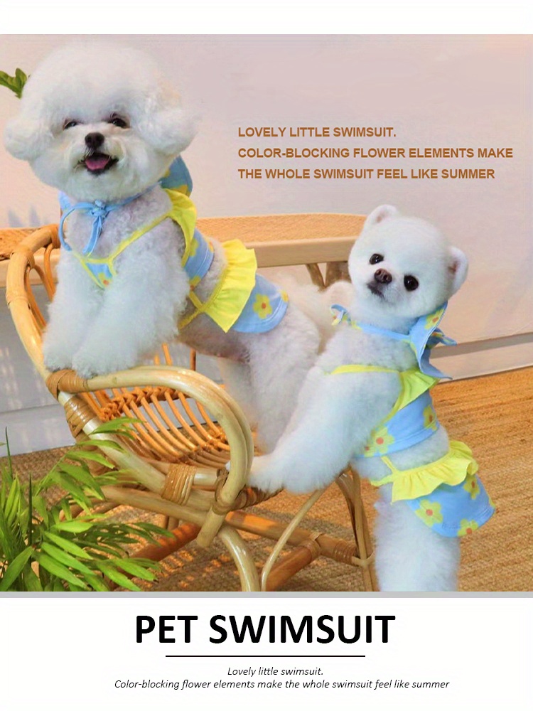 Breathable Floral Dog Swimsuit Small Dogs And Puppies - Pet Supplies - Temu