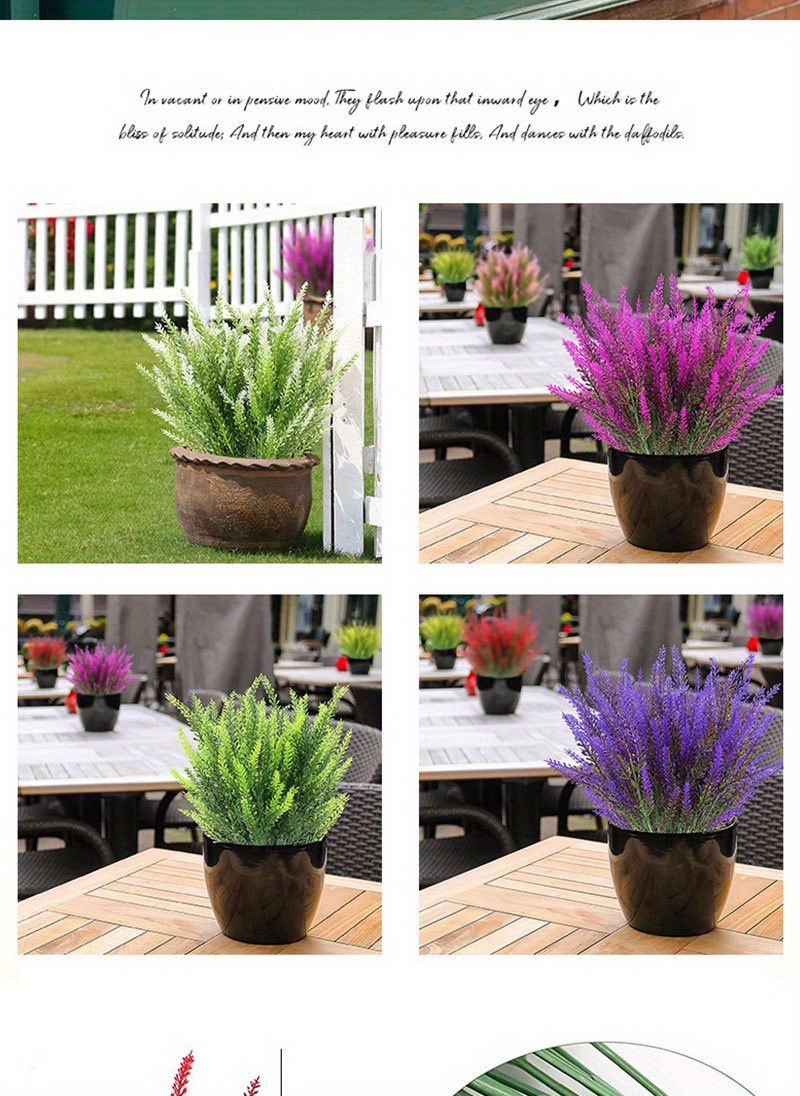 Simulation Flower Artificial Flower Lavender Flower Outdoor - Temu ...