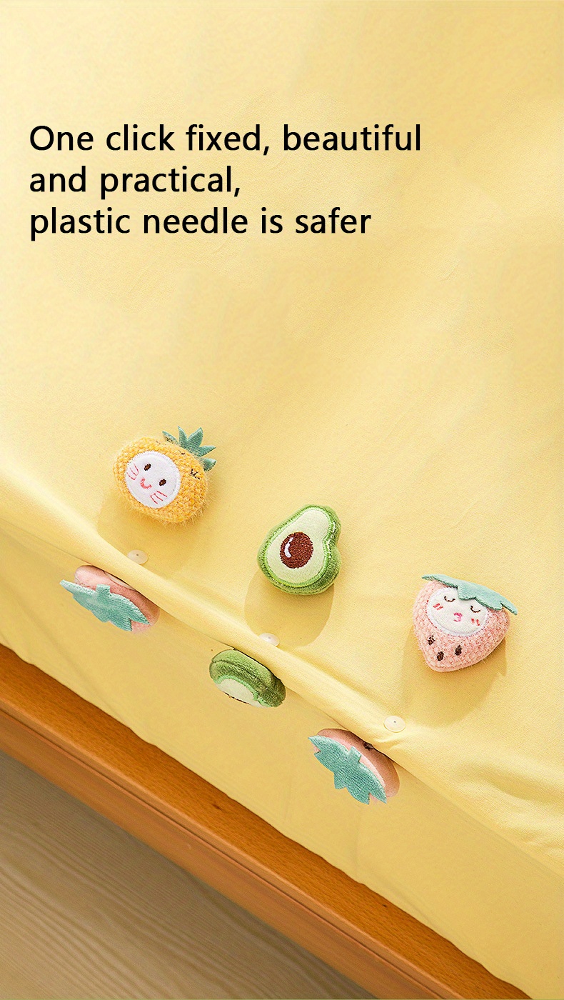 Cute Fruit Quilt Fixer Bed Sheet Quilt Anti run - Temu Ireland