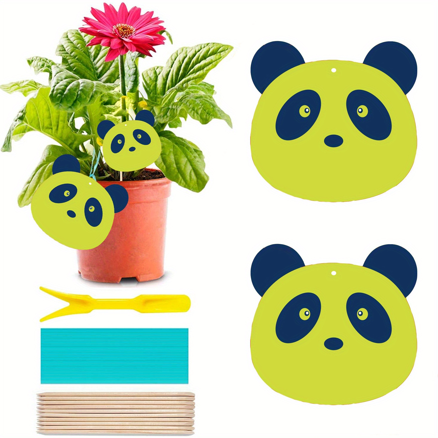 12pcs 24pcs 36pcs 48pcs Springco Fruit Fly Traps Gnat Sticky Traps For ...