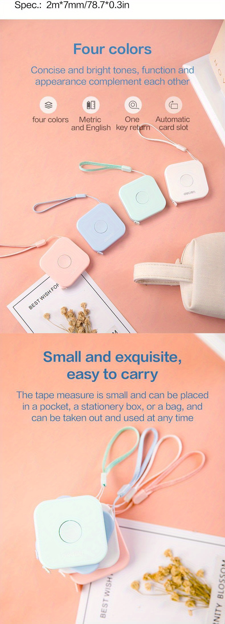 1pc 60inch 79inch measuring tape fabric small tape measure retractable ...