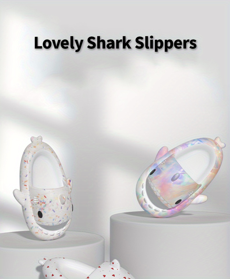Boys Girls Adorable Shark Non slip Platform Slides - Temu United Kingdom