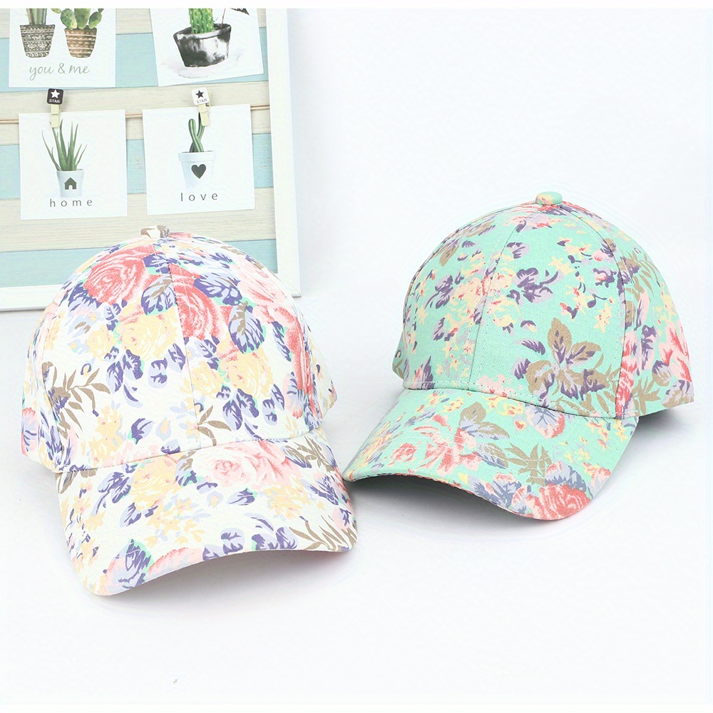 Print Baseball Cap Casual Sunscreen Dad Hat - Temu Australia