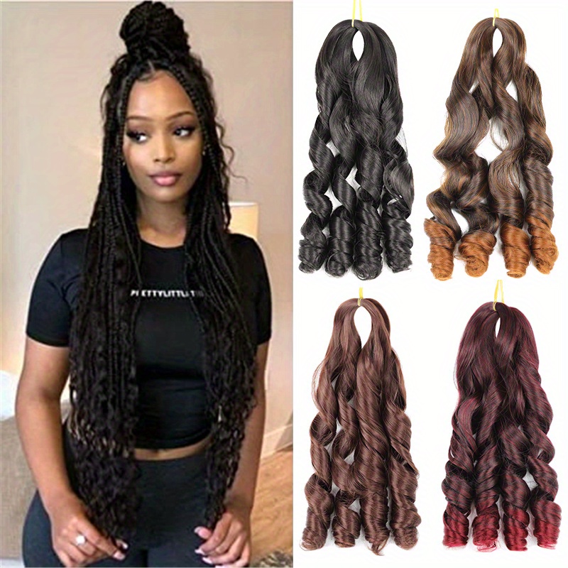 Synthetic Long Loose Wave Crochet Braids Hair Extensions - Temu Germany