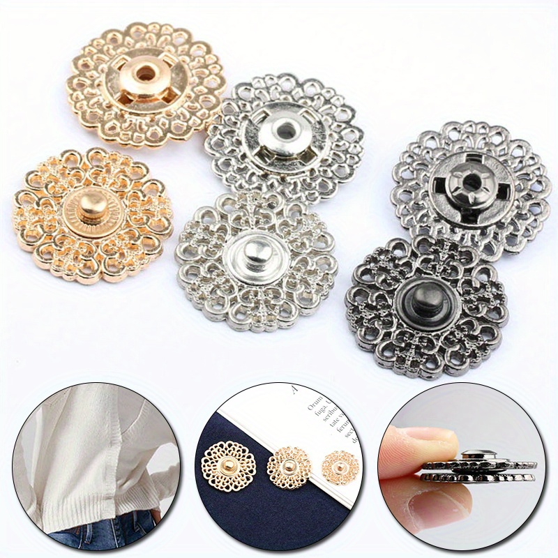 Metal Buttons Clothing Jeans Jacket Buttons Buckle Buttons - Temu