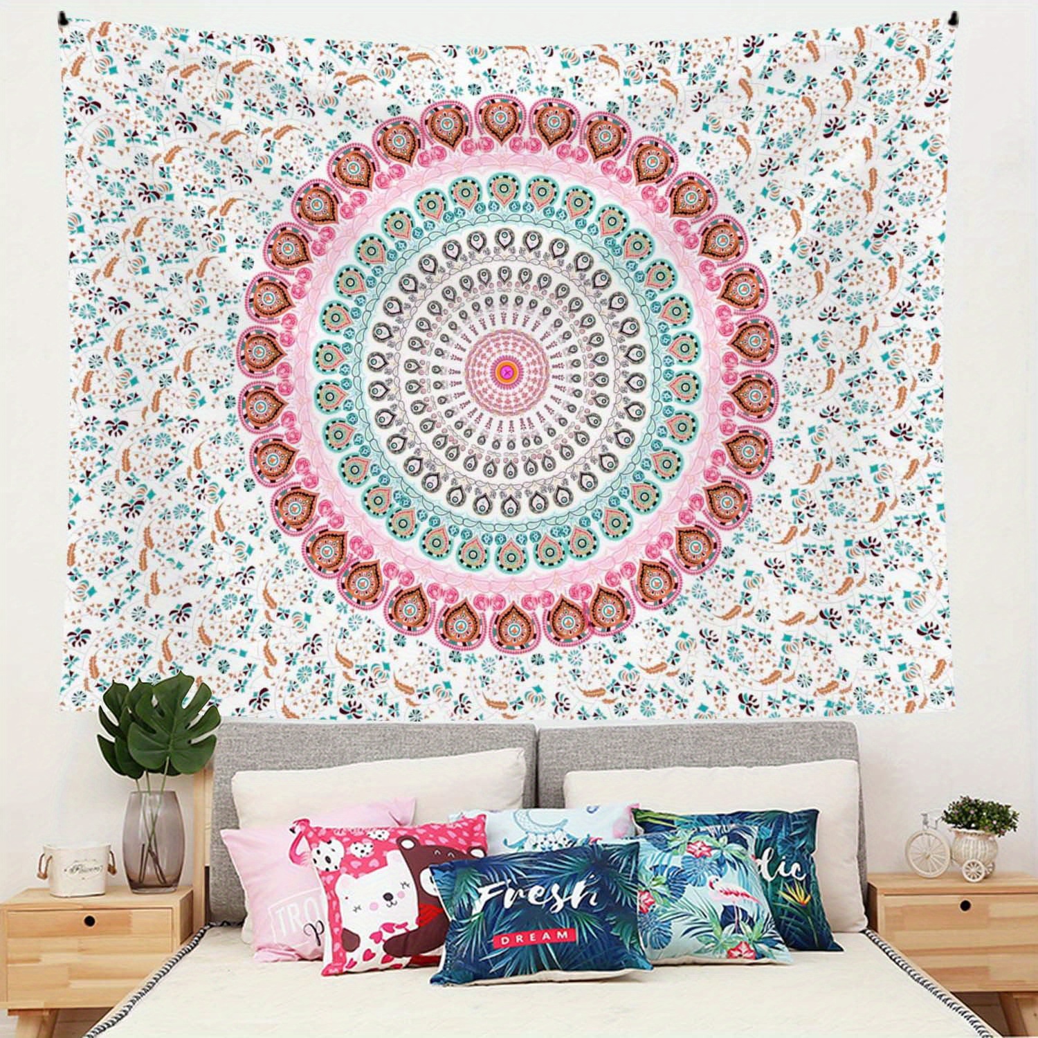 Velvet Tapestry Aesthetic Hippie Bohemian Mandala - Temu Canada