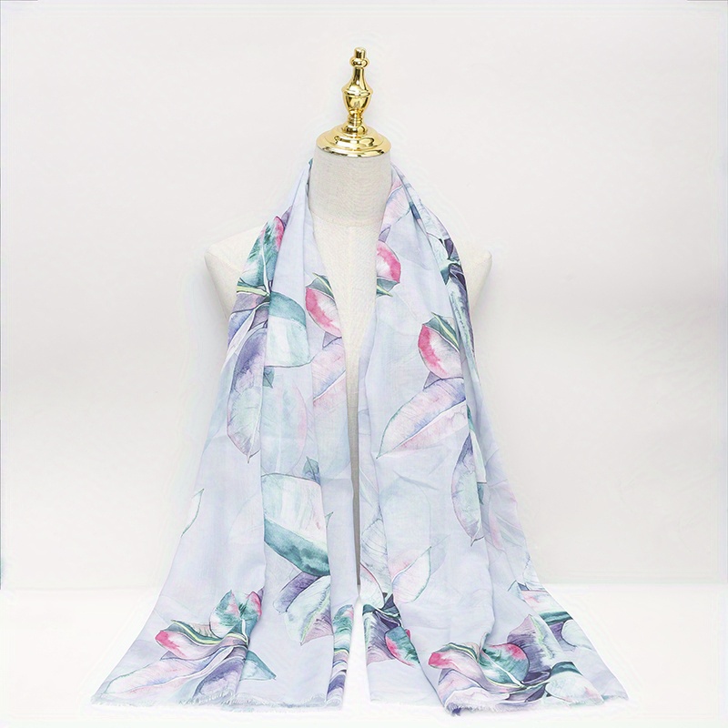 Print Hijab Elegant Scarf Edge Shawl - Temu Australia