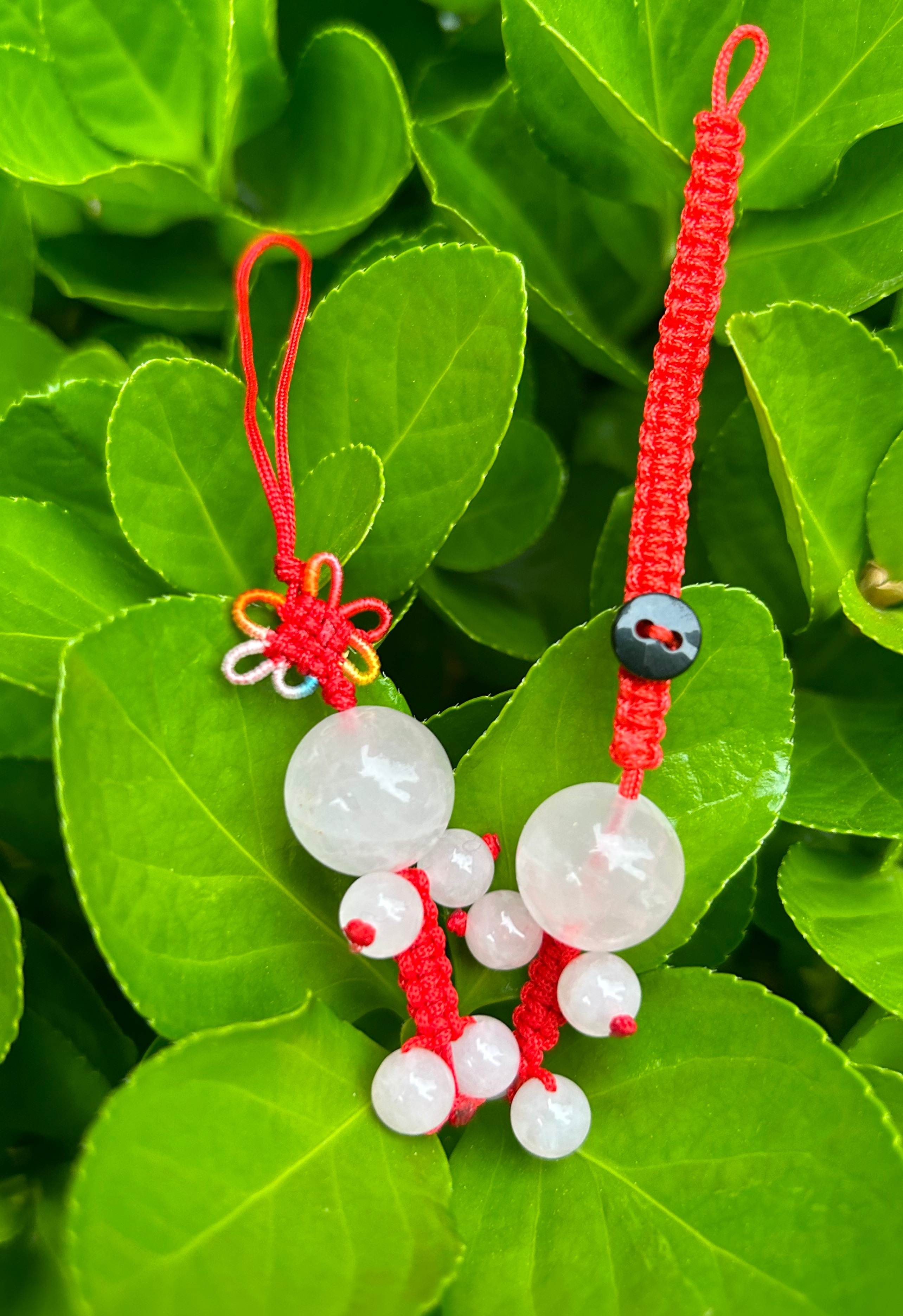 creative handmade colorful chinese knot knitted natural little mobile ...