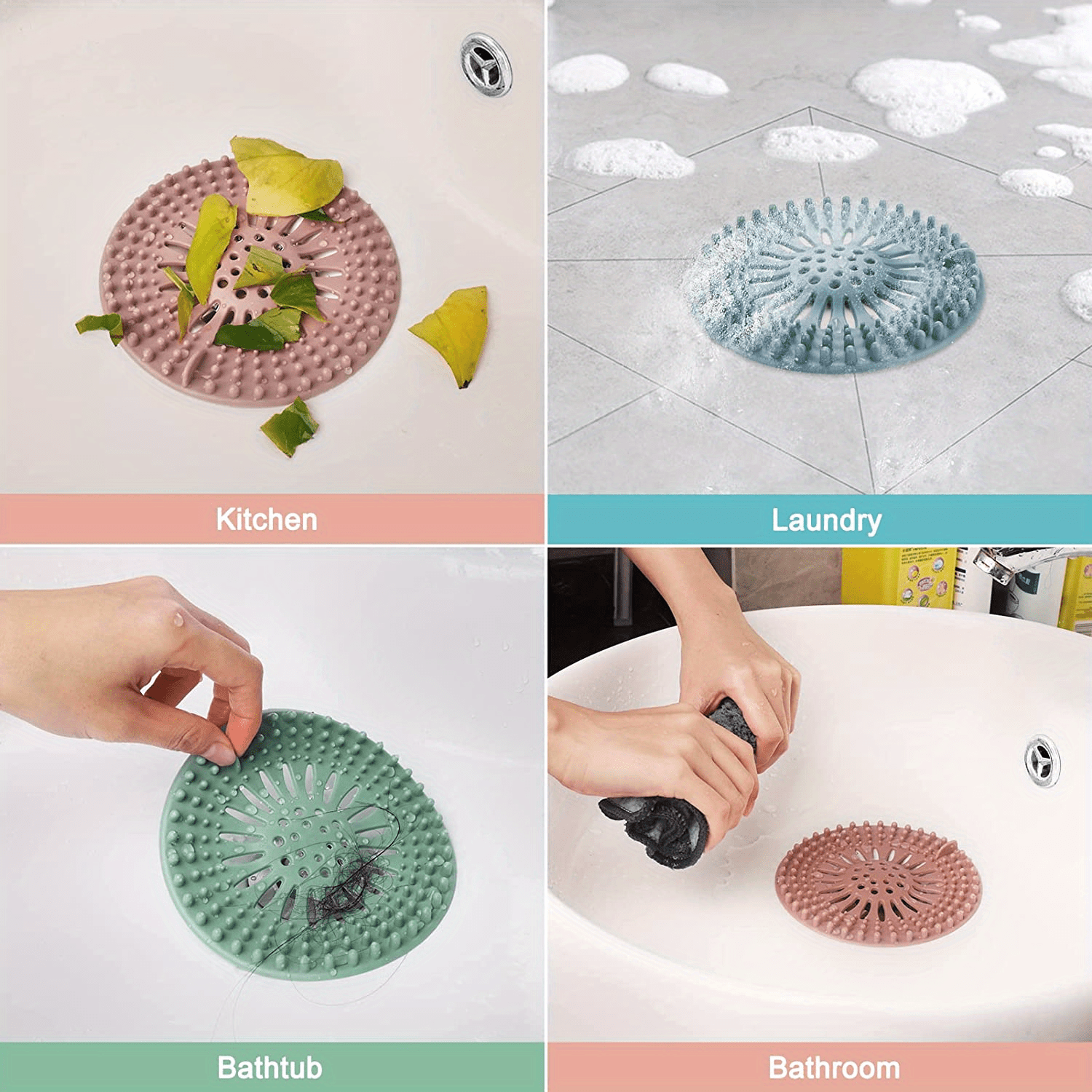 hair catcher stopper shower drain covers clean - {region_name}