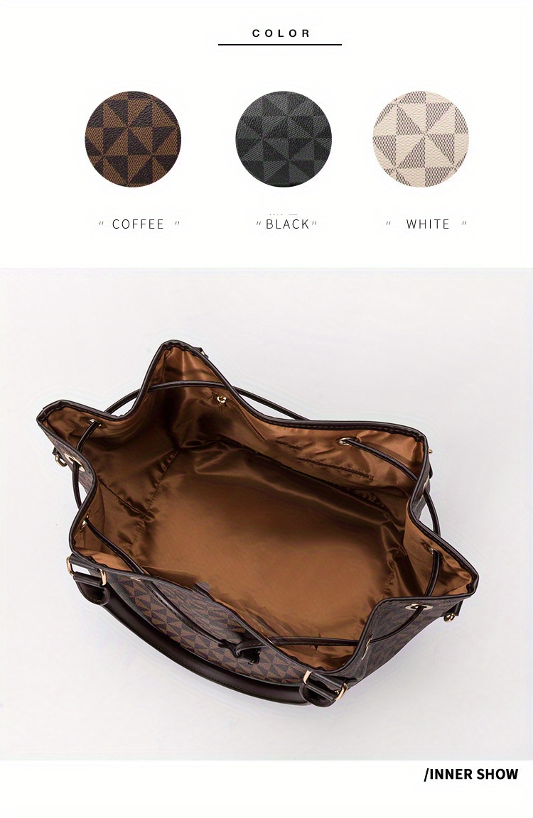 Pattern Drawstring Bag - Temu