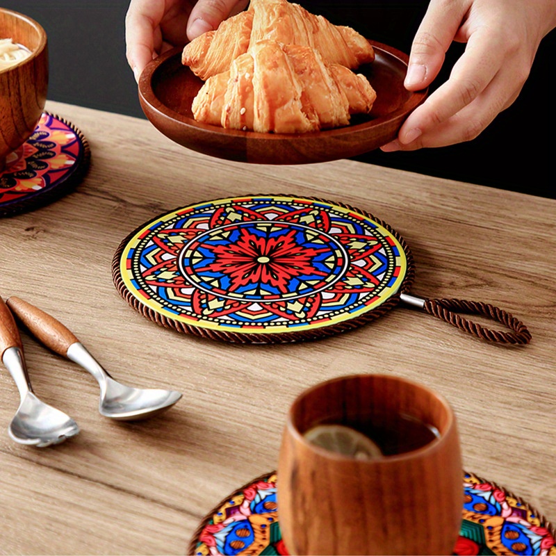 Kitchen Tabletop Stylish Boho Mandala Pattern Pot - Temu