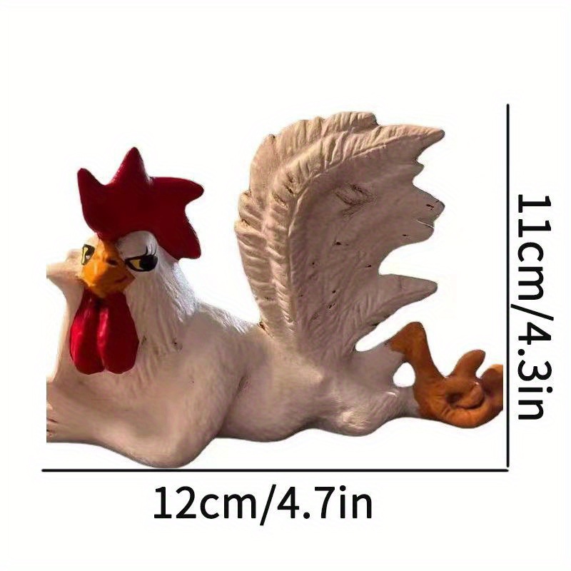 Rooster Resin Statue Ornaments Poultry Models Resin - Temu