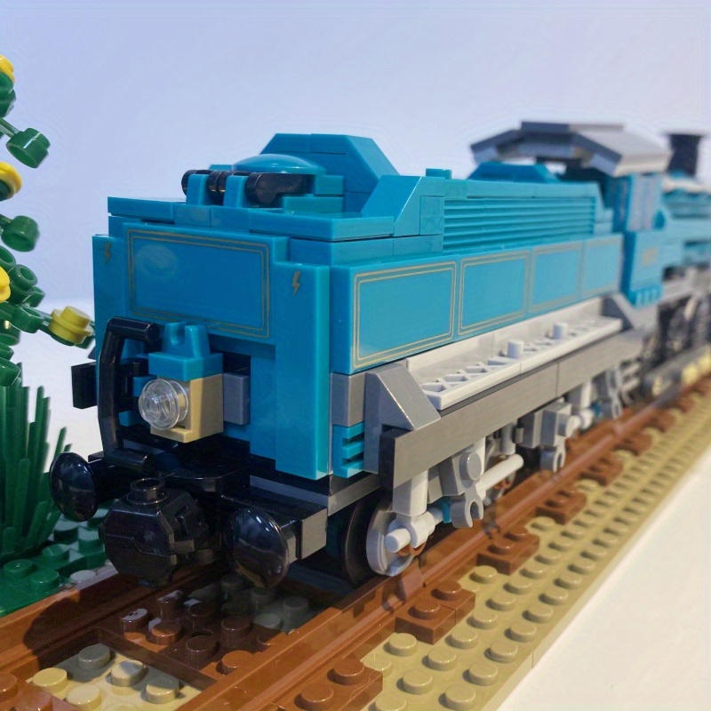 Locomotive Trains Track Technical Model Building Blocks Toys - Temu