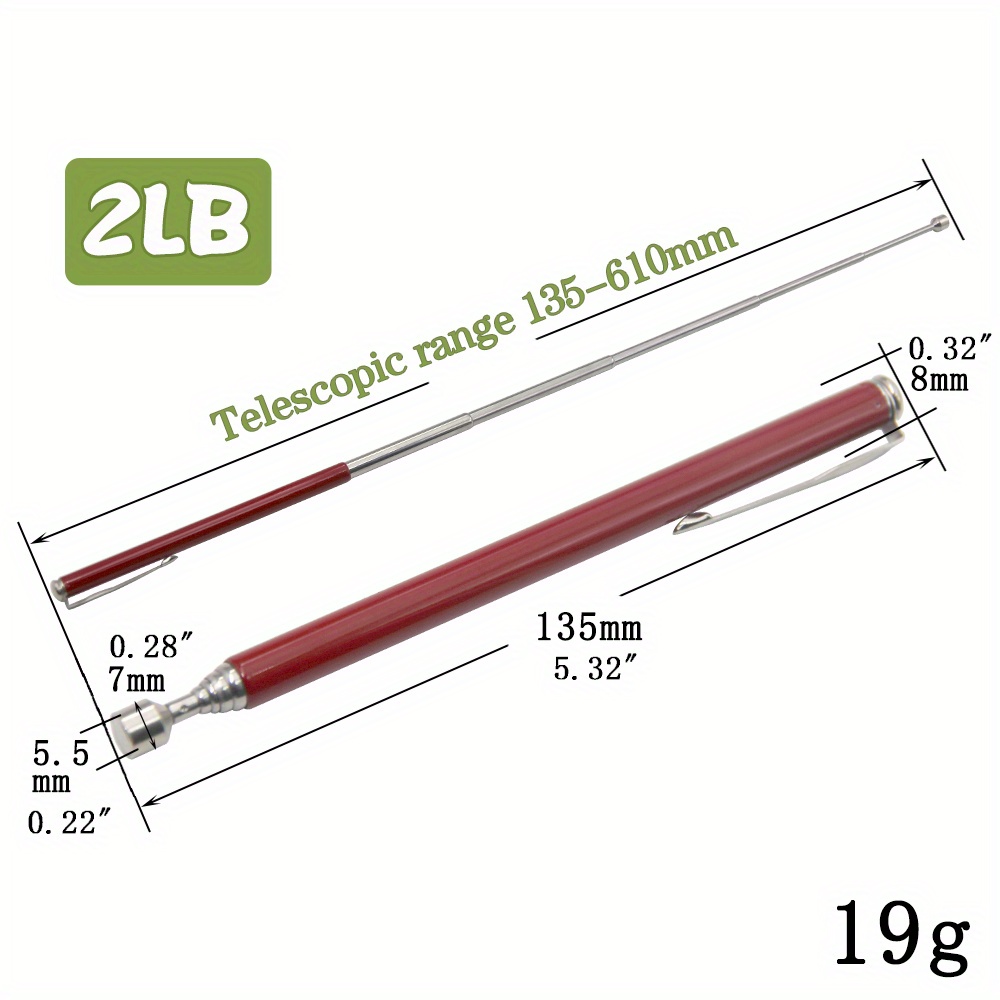 Retractable Pickup Stick Magnetic Pickup Pen Pen Shaped - Temu