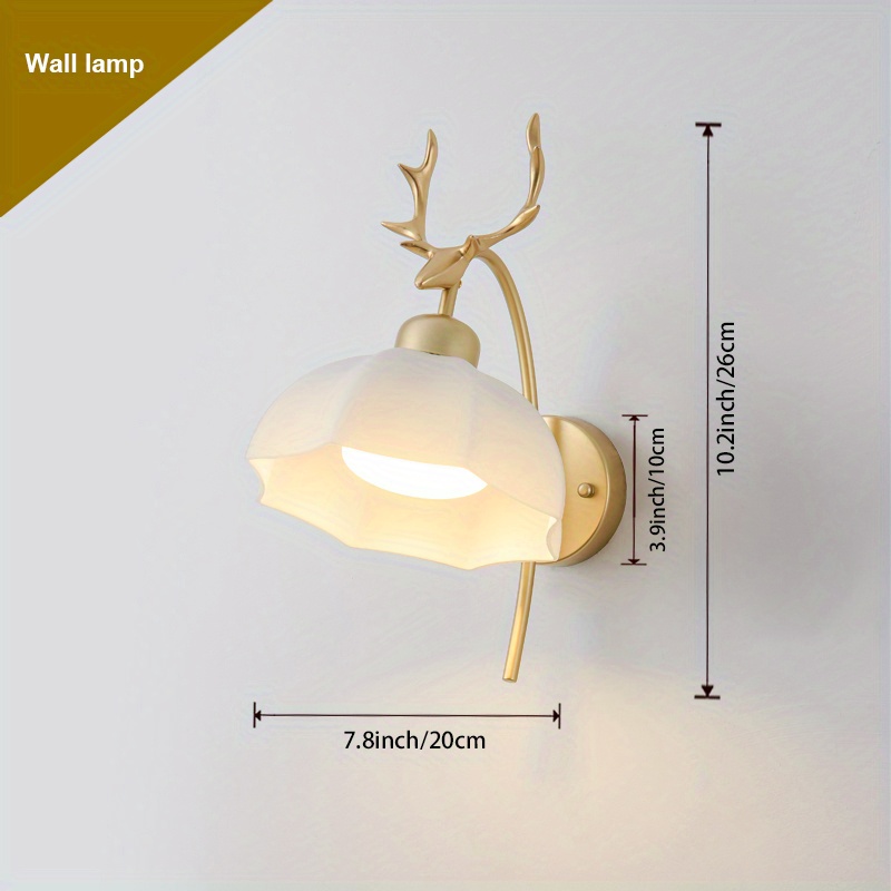 1pc Modern Brushed Brass Wall Lamps Hardwired Bathroom Vanity Light ...
