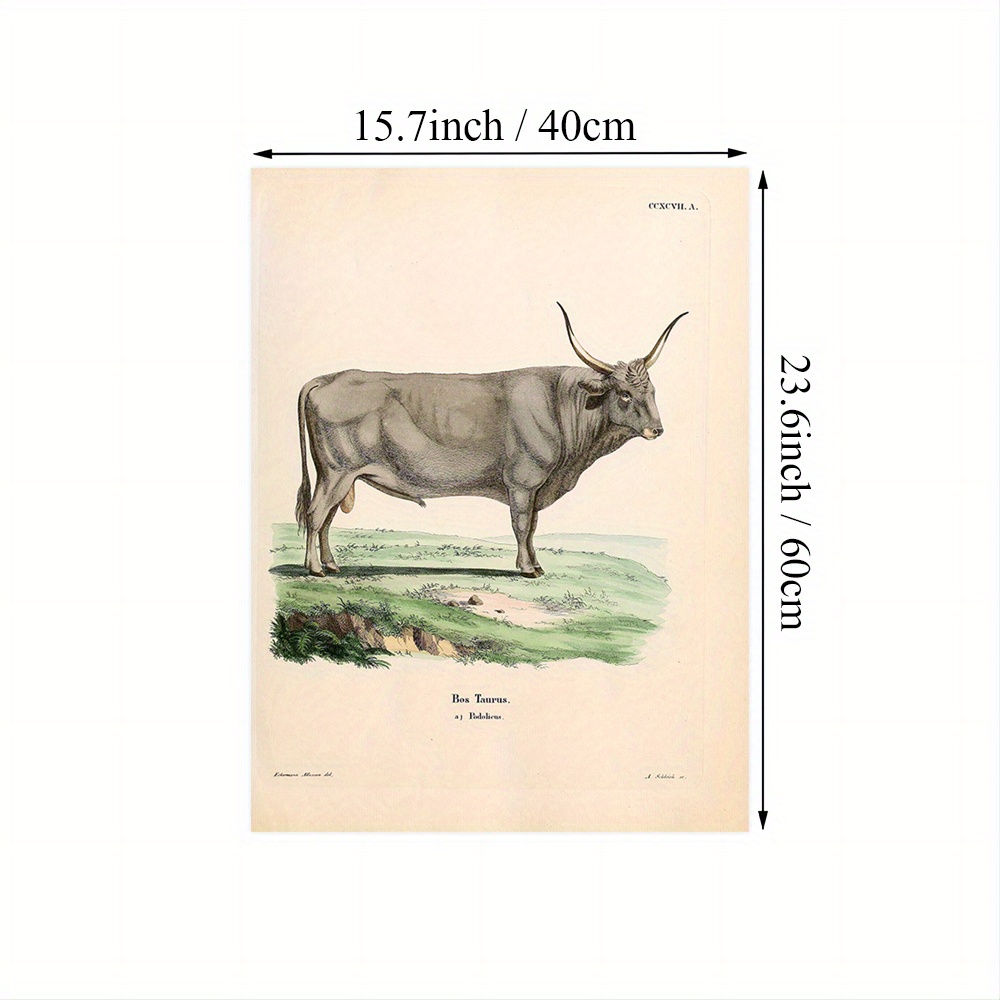 1pc Yak Painting Antelope Painting Animal Painting Printable Wall Art ...