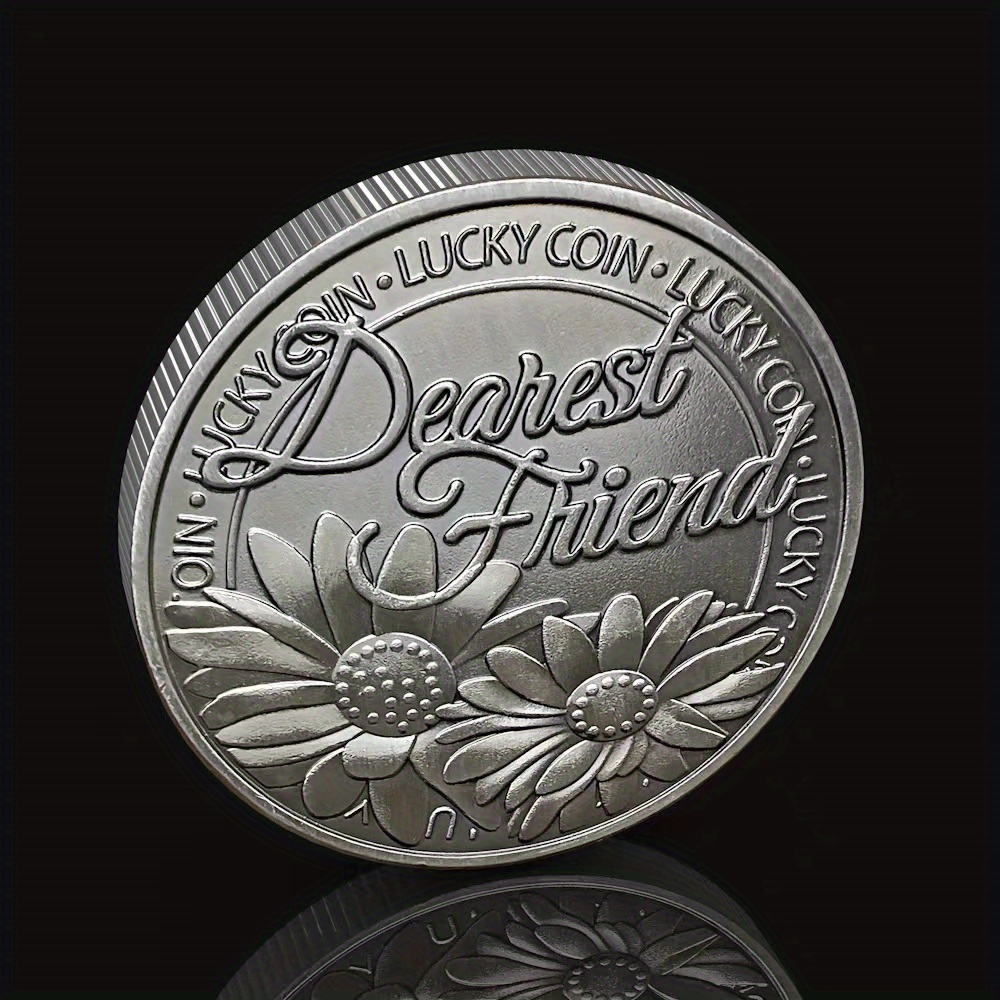 Lucky Good Friend Lucky Coin Love Word Romantic Couple - Temu Portugal