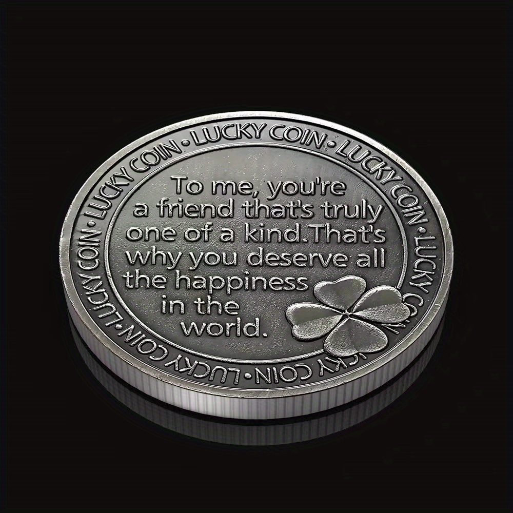 Lucky Good Friend Lucky Coin Love Word Romantic Couple - Temu Portugal