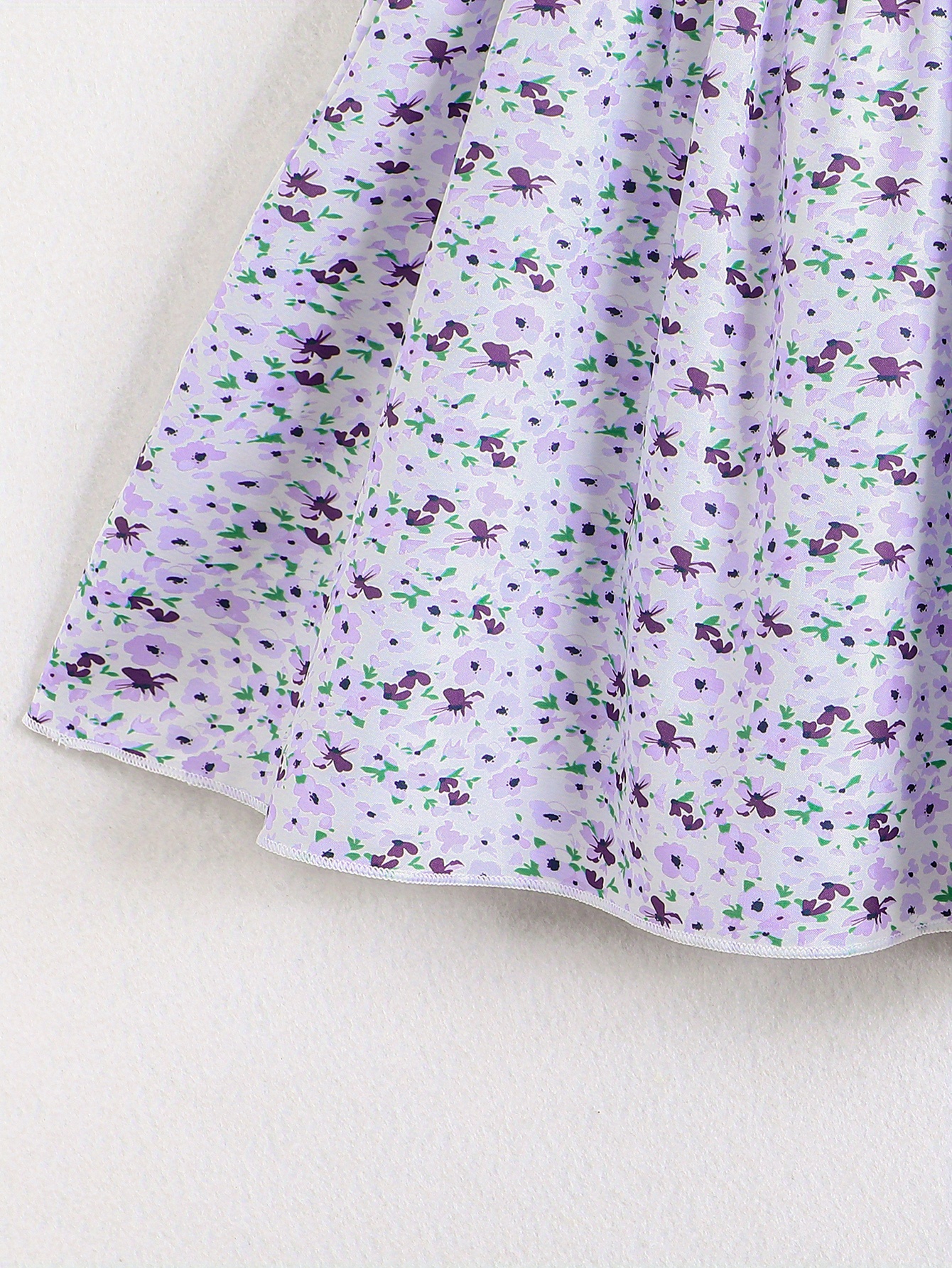 Toddler Girls Puff Sleeve Shirred Flowers Graphic Princess - Temu Norway