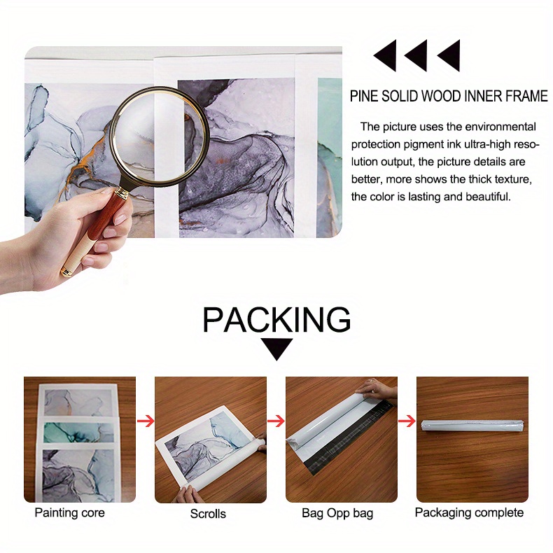 1pc Nordic Poster Spray Painting Painting Core Landscape For Living ...