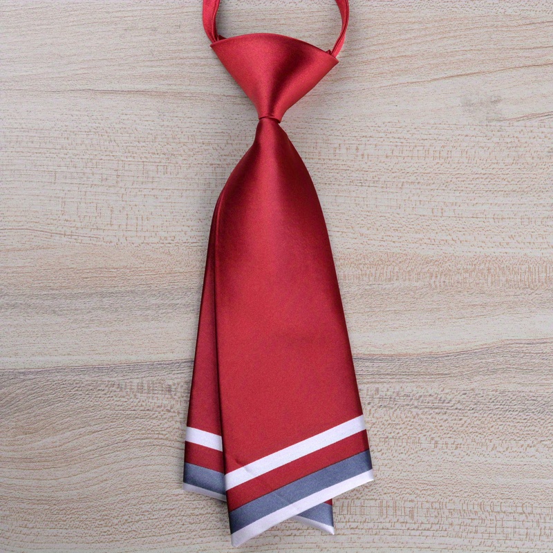 solid color necktie classic pre tied neck tie college style - Temu ...