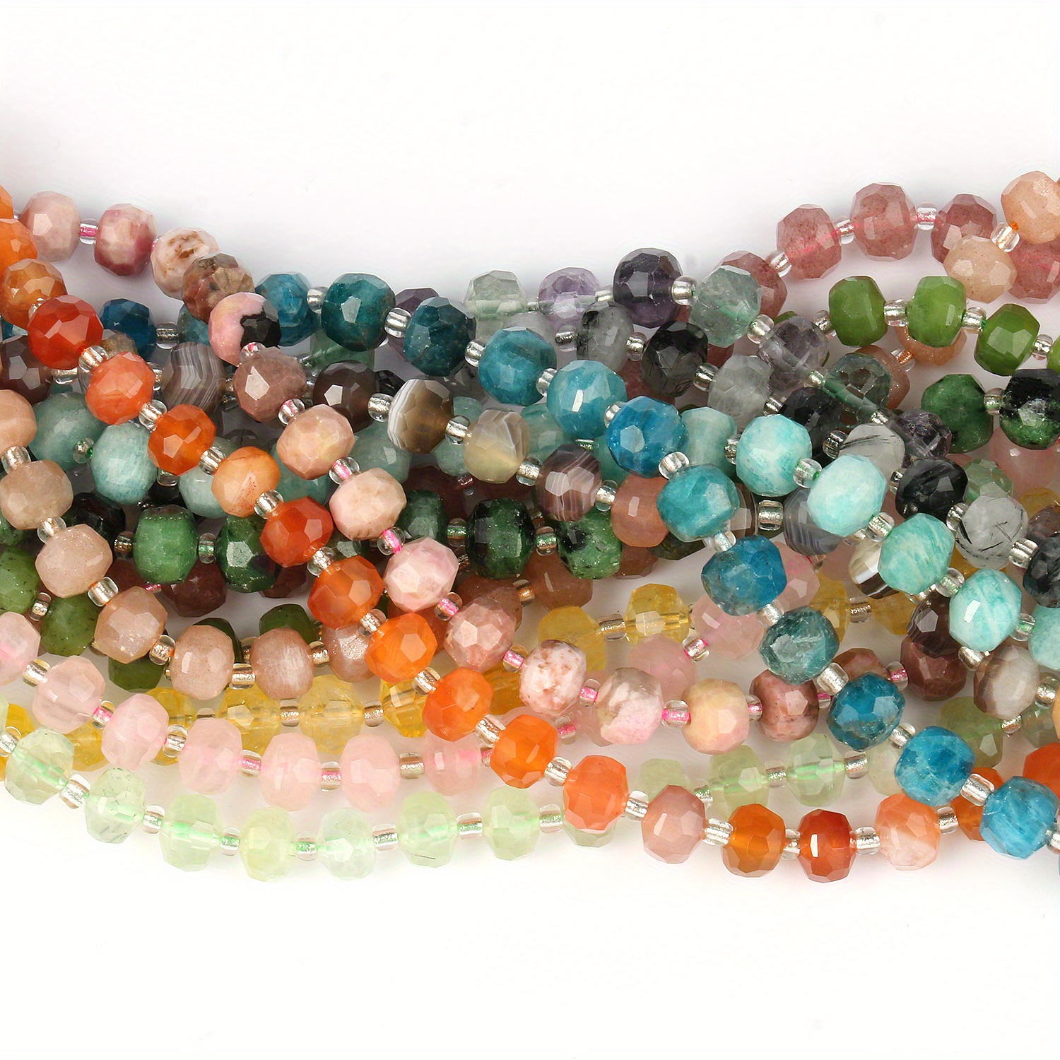 Natural Quartz Loose Beads Rose Quartz Gems - Temu Norway