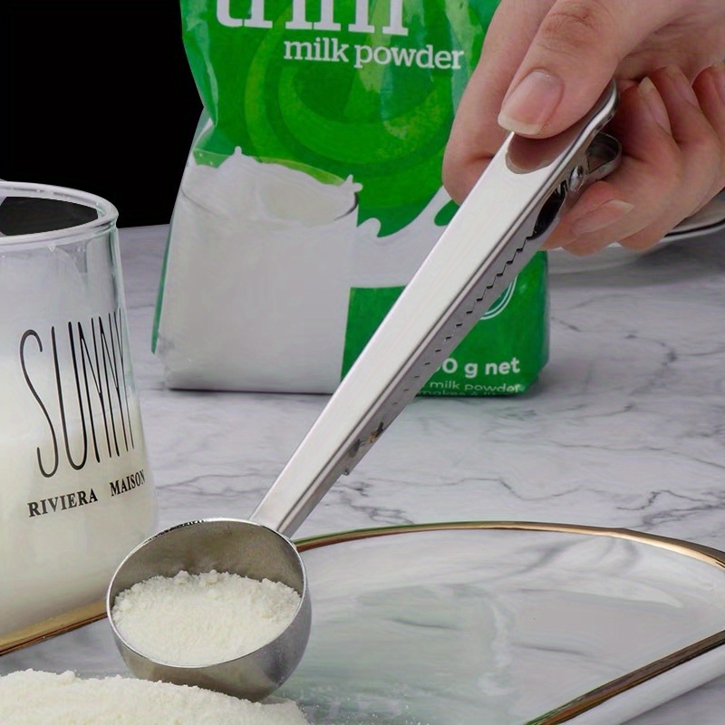 Coffee Bag Clip 1 Stainless Steel Measuring Spoon - Temu United