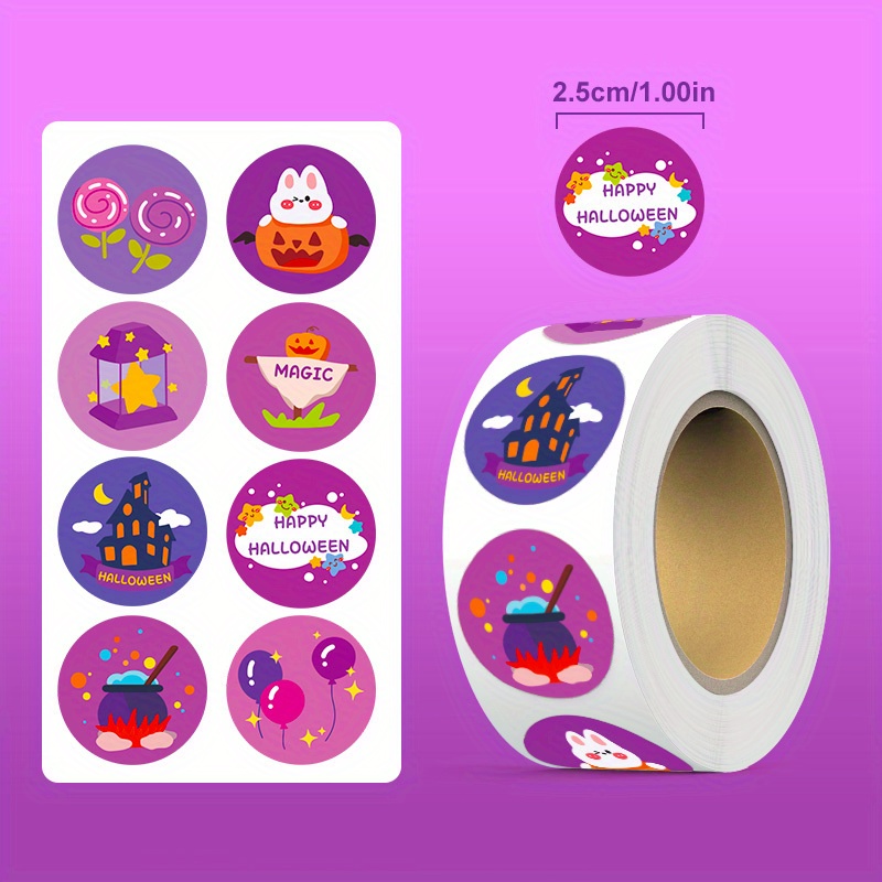 Halloween Decoration Labels Seal Stickers Pumpkin Ghost Cat - Temu Norway