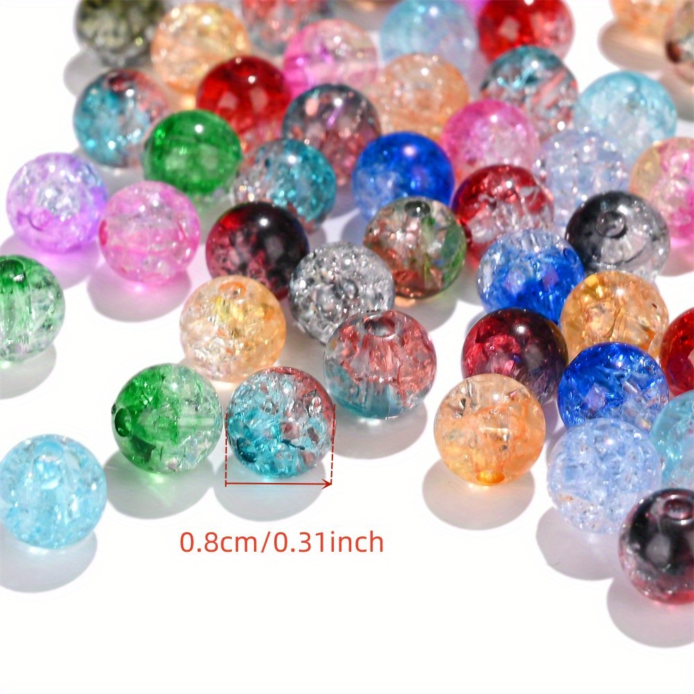 Beaded Material Gradient Color Acrylic Spacer Beads Loose - Temu Ireland