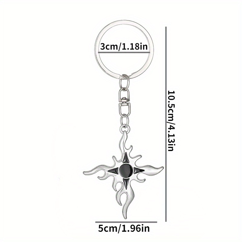 Metal Cross Key Chain Hip Hop Retro Key Chain Small Pendant Bag ...