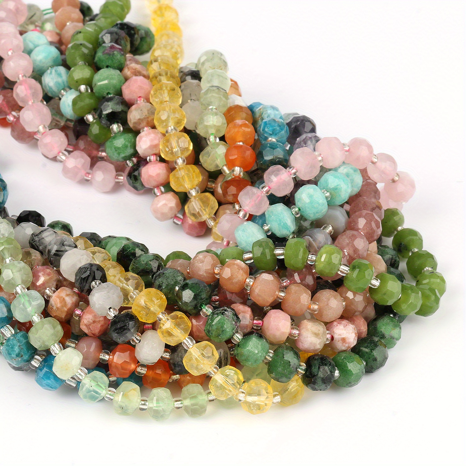Natural Quartz Loose Beads Rose Quartz Gems - Temu Norway