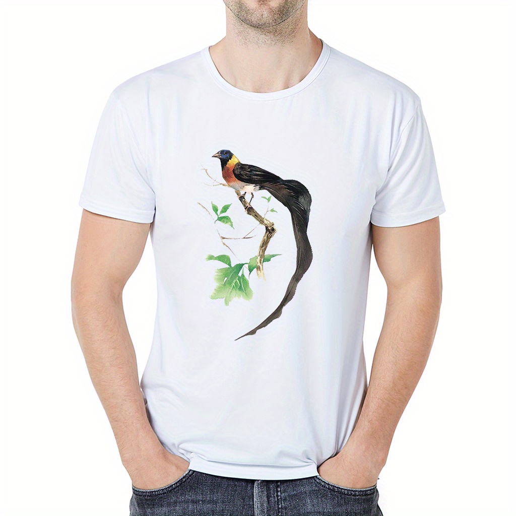 Lovely Bird Round Neck Graphic T Shirts Causal Tees Short - Temu New ...