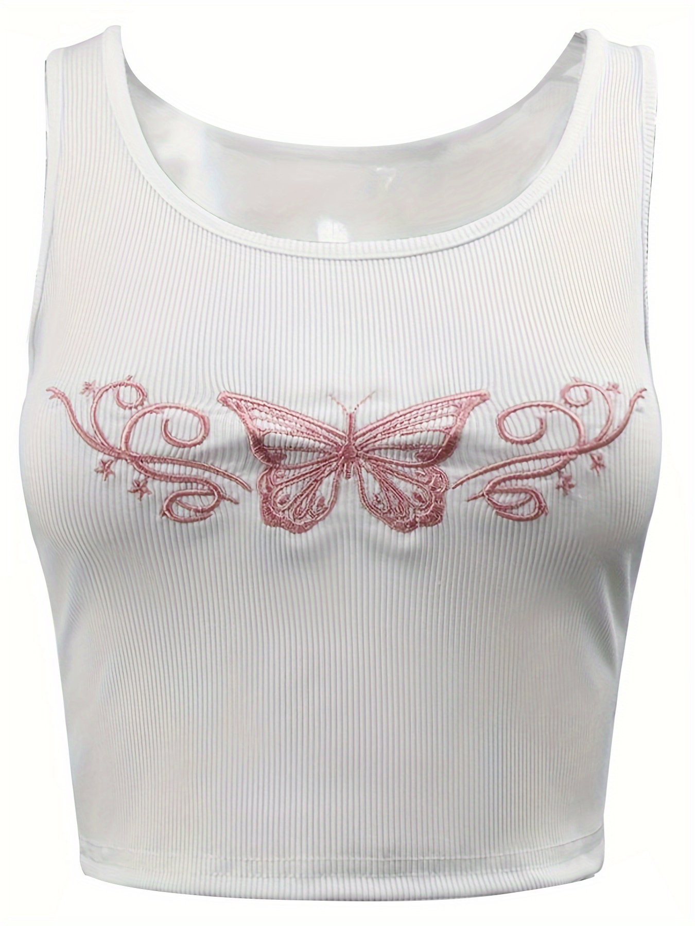 Y2k Butterfly Graphic Tank Casual Top - Temu Norway