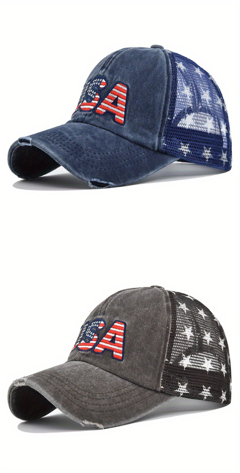 1pc Unisex Mesh Breathable Adjustable Casual Baseball Cap ...