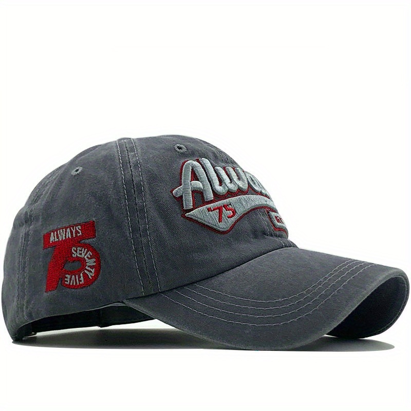 Men's And Women's Hat Pure 3d Three Dimensional Embroidery Washed ...