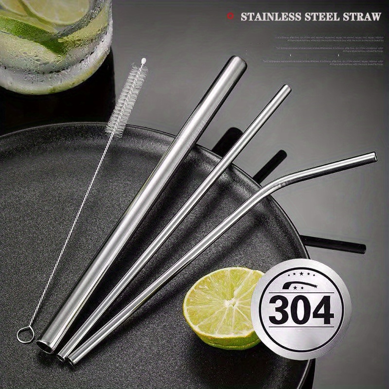 Michelin Food Grade 304 Thickened Stainless Steel Straw - Temu United ...