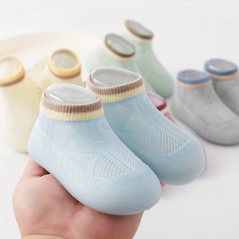 Baby Boys Girls Soft Sole Comfy Sock Shoes Breathable Slip - Temu ...