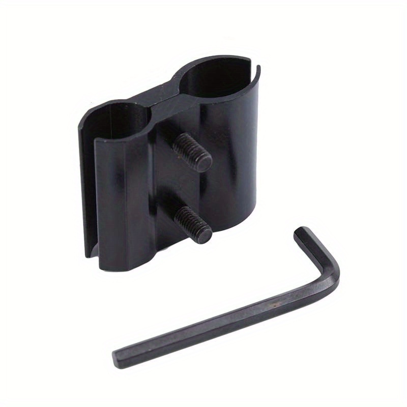 1pc Black Dual Clip Quick Release Pipe Clamp Holder Camping Travel ...
