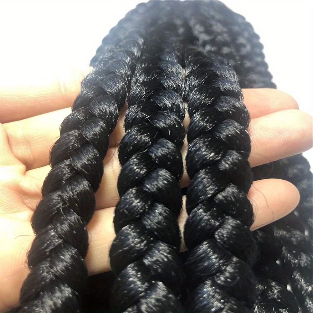 26 인치 Pre Stretched Long Braiding 헤어 익스텐션 옹 브르 컬러 합성 브레이드 헤어 Temu Korea