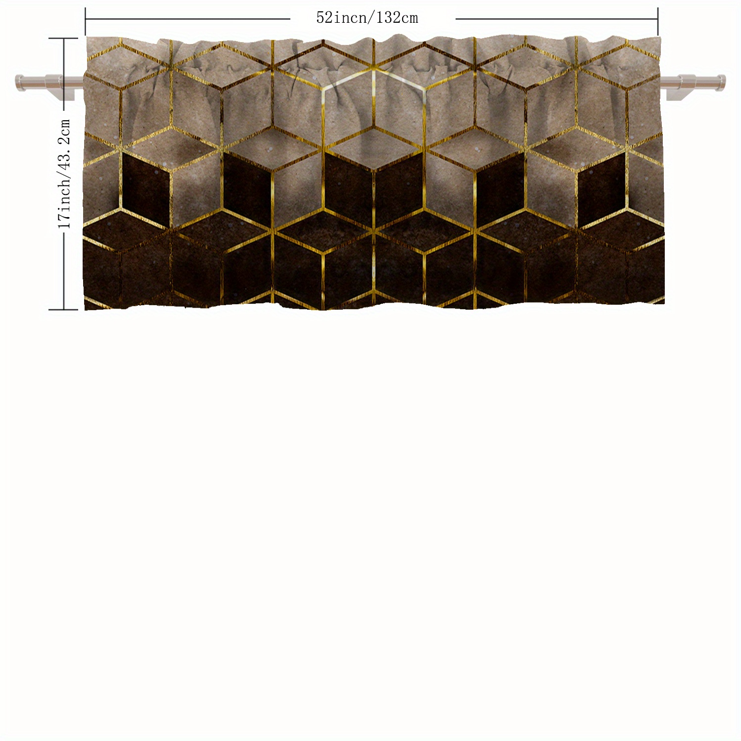 dark brown pattern curtain window treatment - Temu Canada