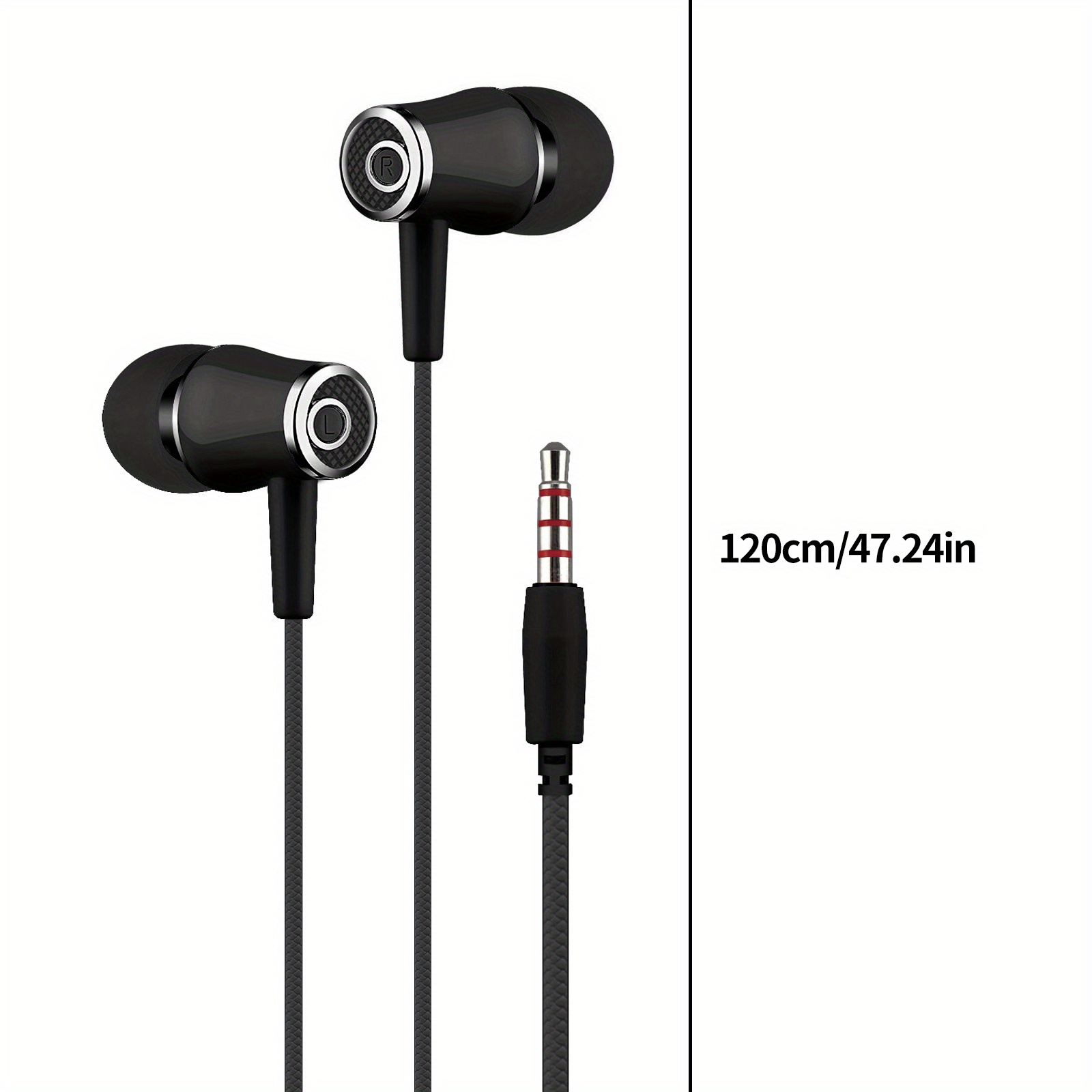 K68 Universal Wired Call Earphone With Microphone Bass In Ear Headphone ...