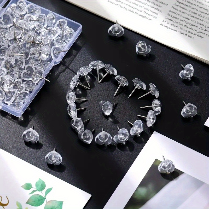 Thumbnails Plastic Head Cork Board Hook Nails Decorative - Temu