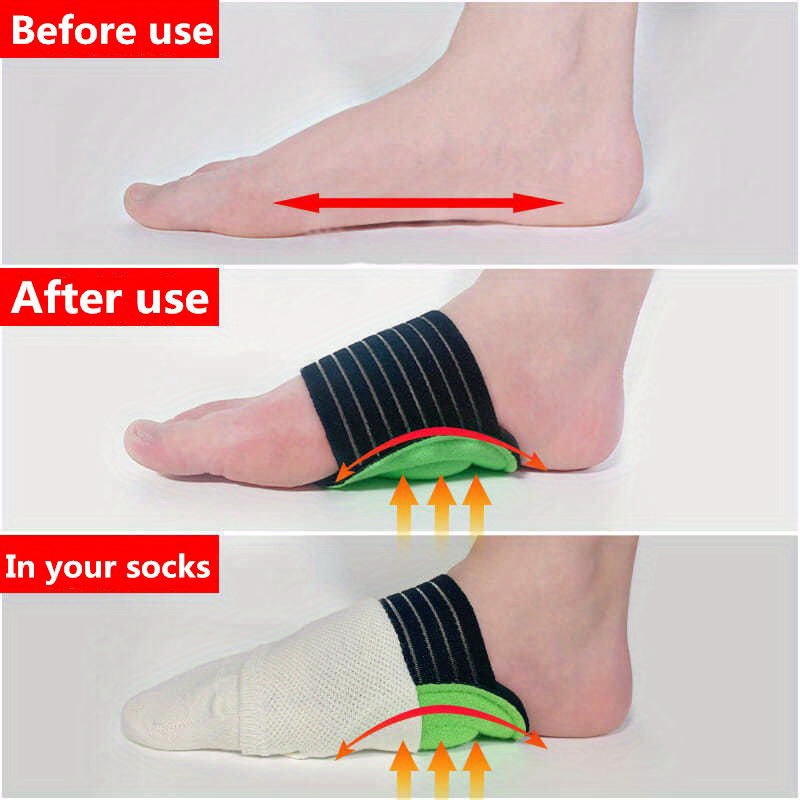 Flat Foot Orthotic Insoles Support High Arch Pads Support - Temu