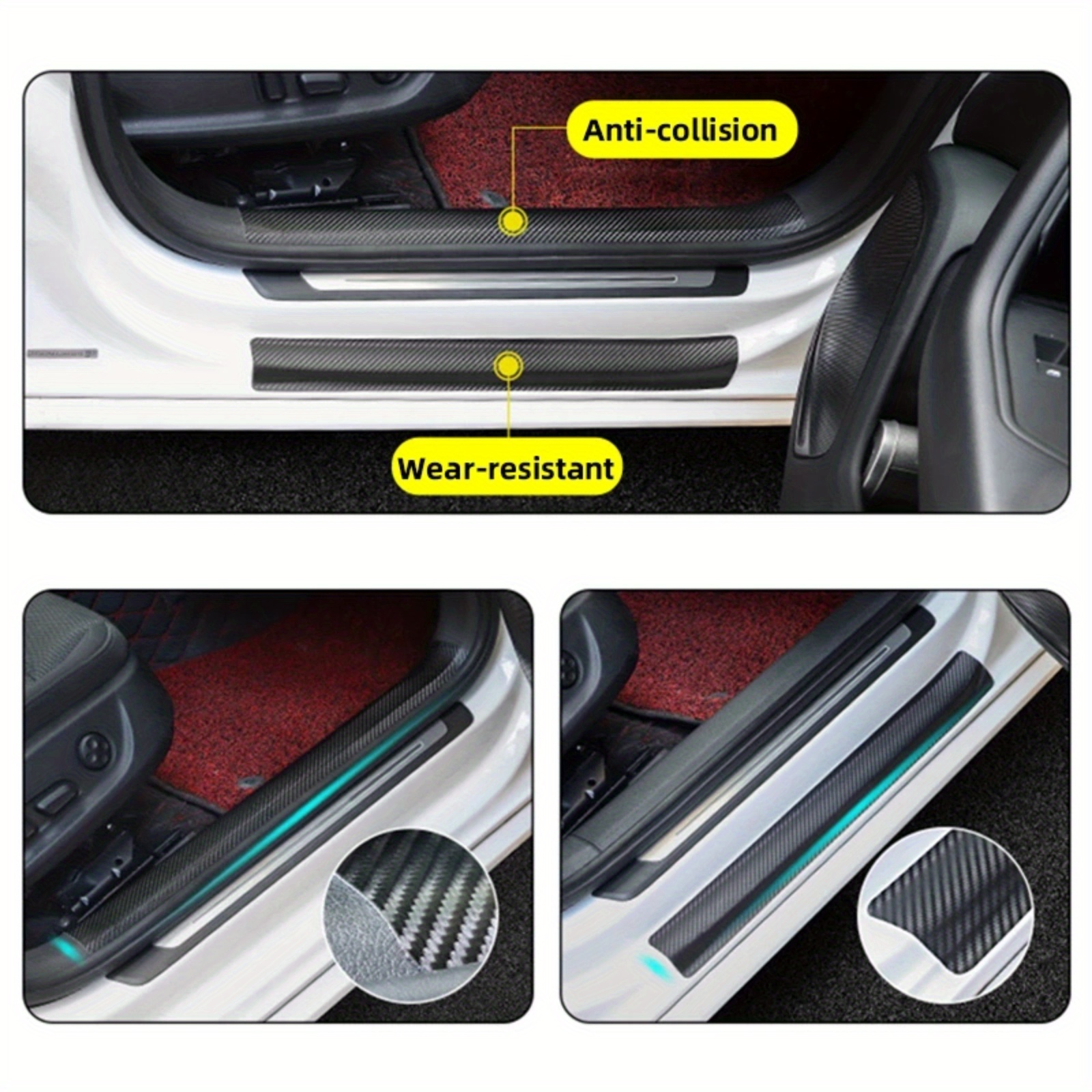 Nano Carbon Fiber Car Sticker: Protect Car Scratches Water - Temu