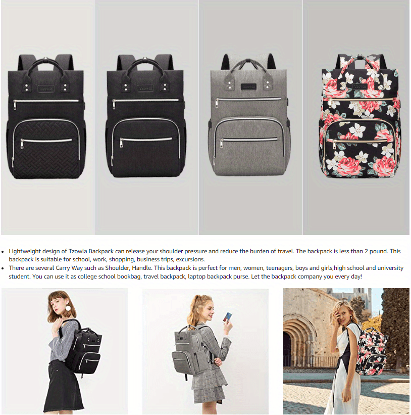 Fashion Laptop Backpack Women Men Teacher Nurse Bag Usb - Temu Netherlands