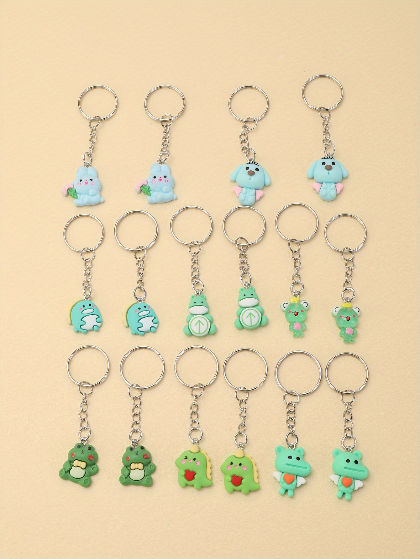 Keychains Resin Rabbits Dinosaurs Puppy - Temu Australia