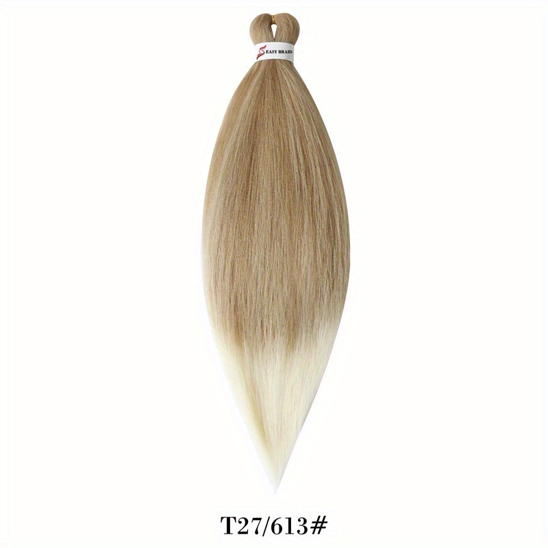 Pre Stretched Long Braiding Hair Extensions Ombre Color - Temu Netherlands